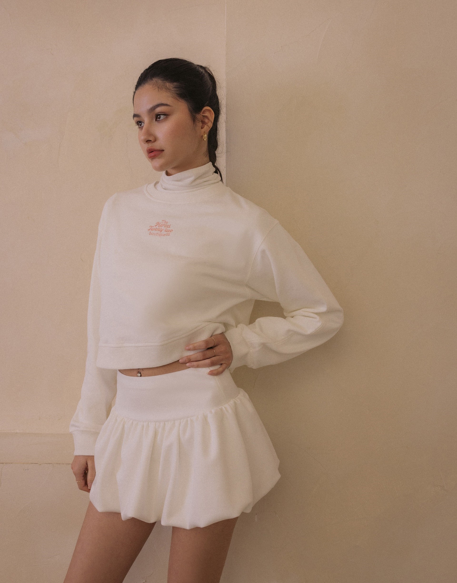 寬腰結太空棉澎澎裙(22) ｜ Mercci22 打造質感時髦