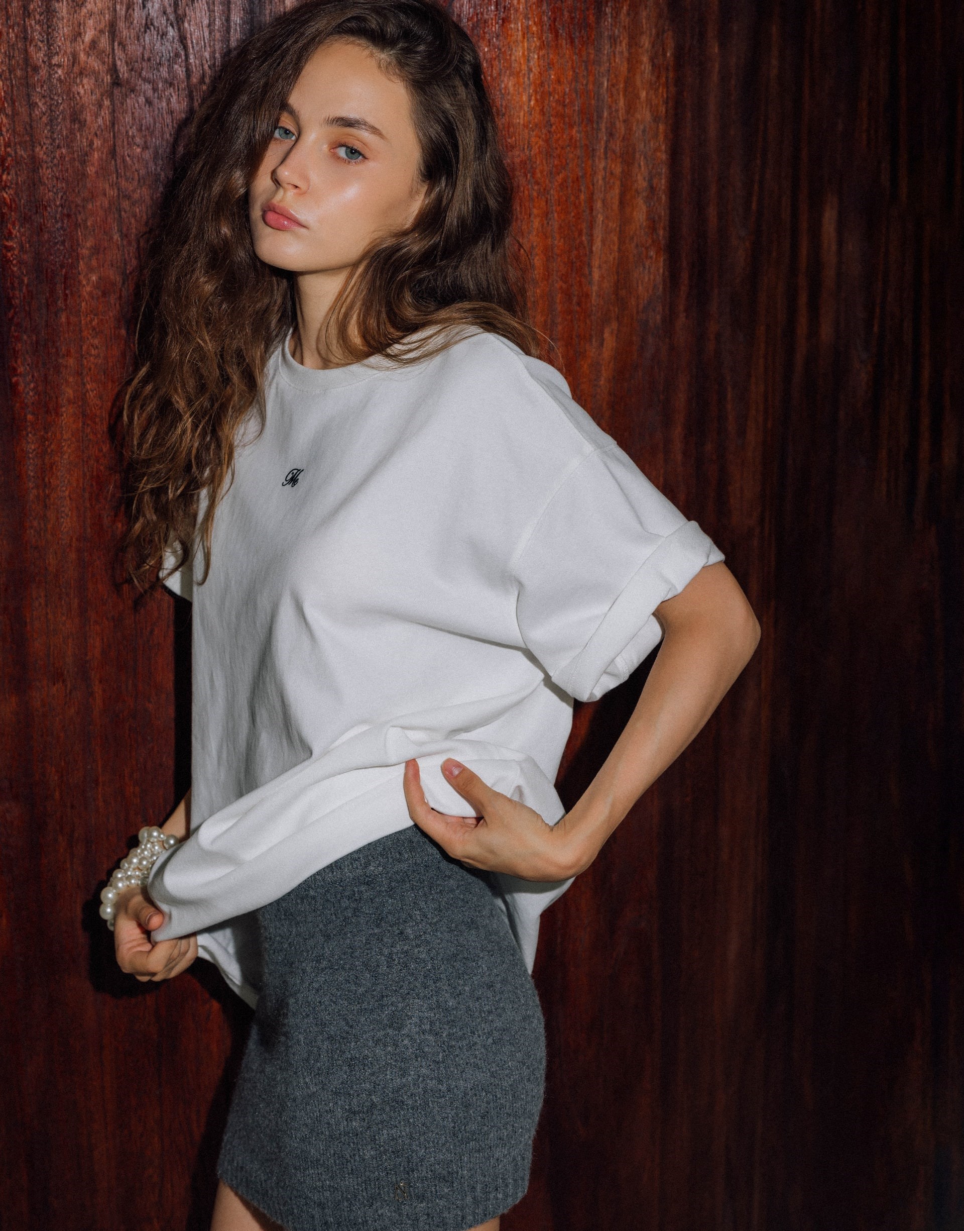 oversize標語棉質上衣(ME.) ｜ Mercci22 打造多元質感穿搭