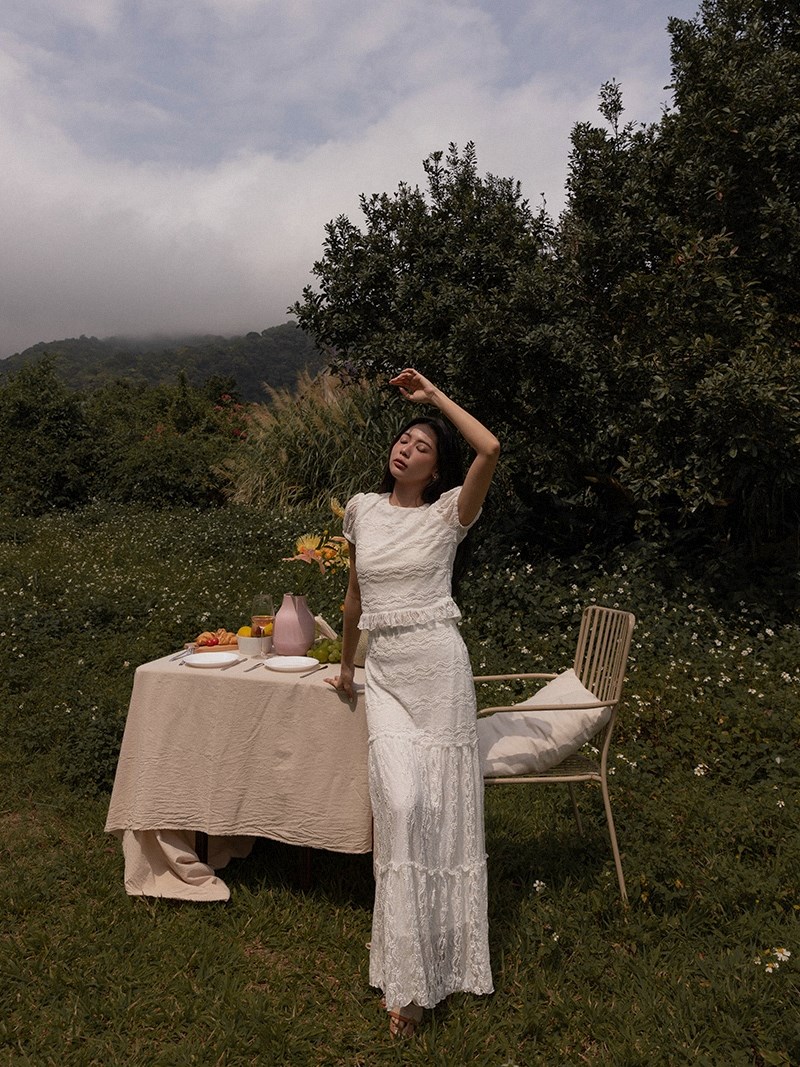 蕾絲層次長裙 ｜ Mercci Boutique NO.22